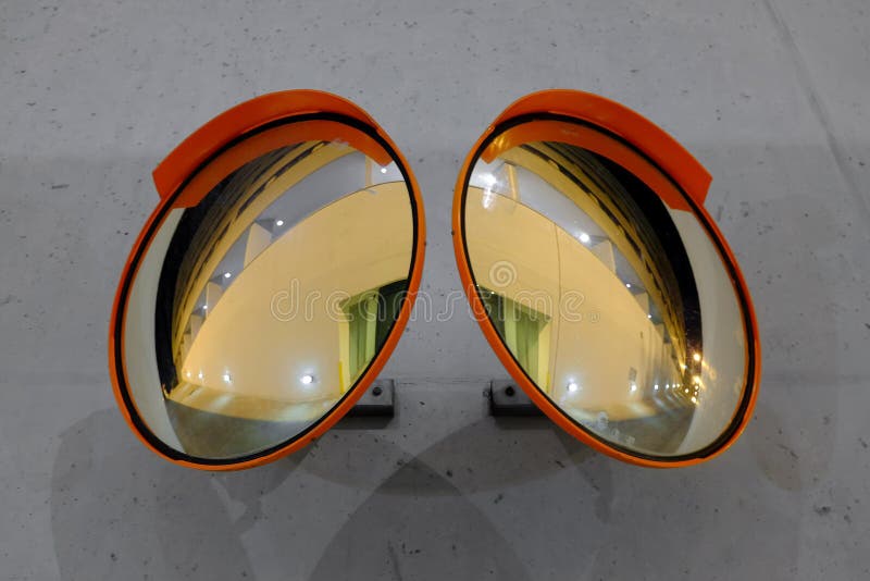 Turning angle mirror stock image. Image of drive, road - 25608343