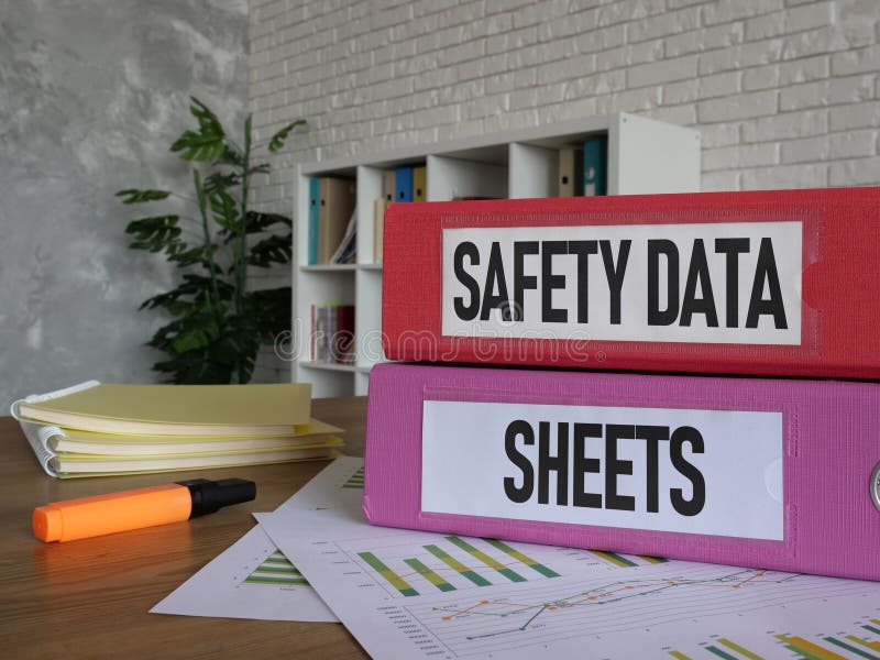 Safety Data Sheets SDS is Shown Using the Text Stock Photo - Image of ...