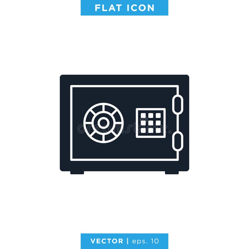 Safety Deposit Box Icon Vector Design Template. Stock Vector ...