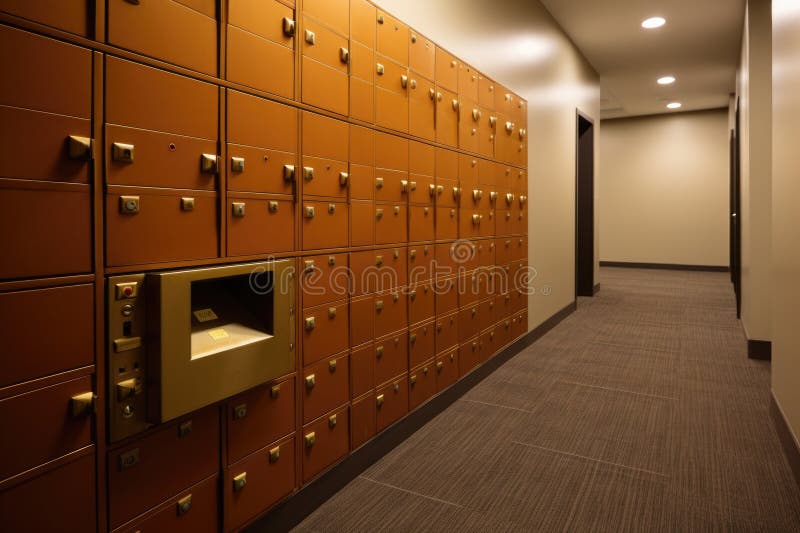 Safety Deposit Boxes in a Secure Room Stock Photo - Image of safeguard ...
