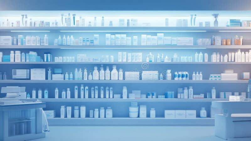 Safety Disassembling Pharmacy Shelf Stock Illustration - Illustration ...