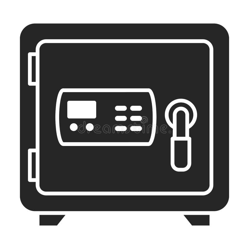 Safety Door Vector Icon.Black Vector Icon Isolated on White Background ...