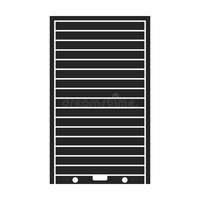 Safety Door Vector Icon.Black Vector Icon Isolated on White Background ...