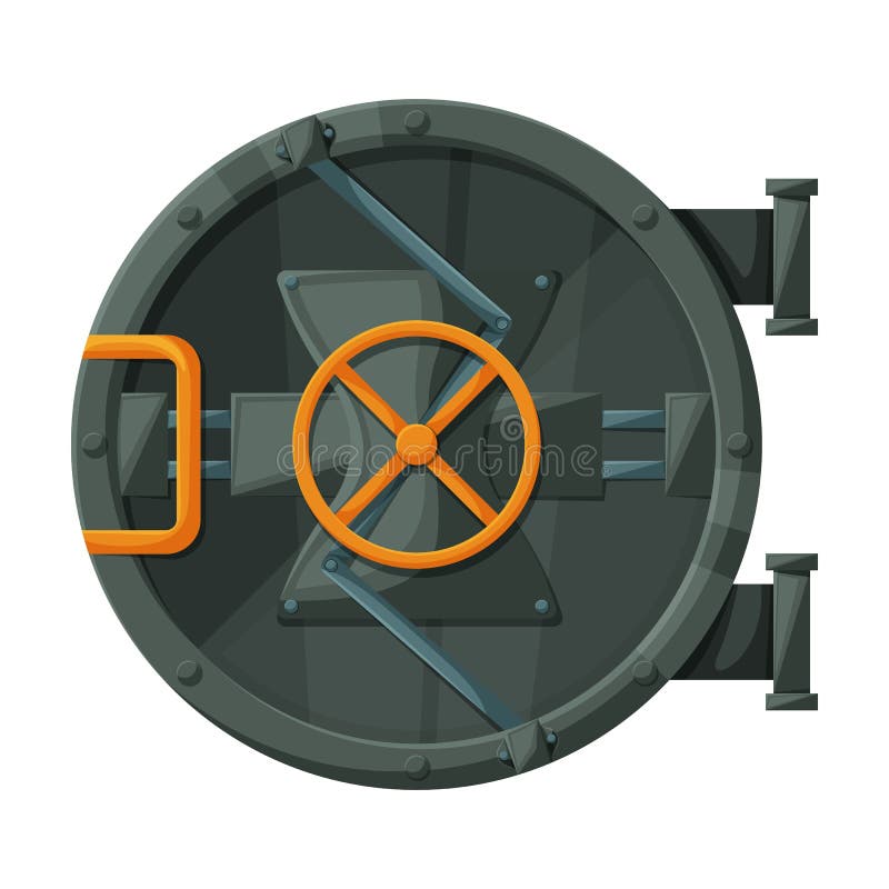 Safety Door Vector Icon.Cartoon Vector Icon Isolated on White ...