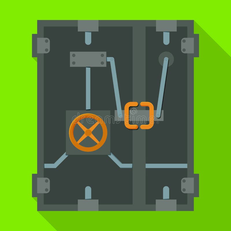 Safety Door Vector Icon.Flat Vector Icon Isolated on White Background ...