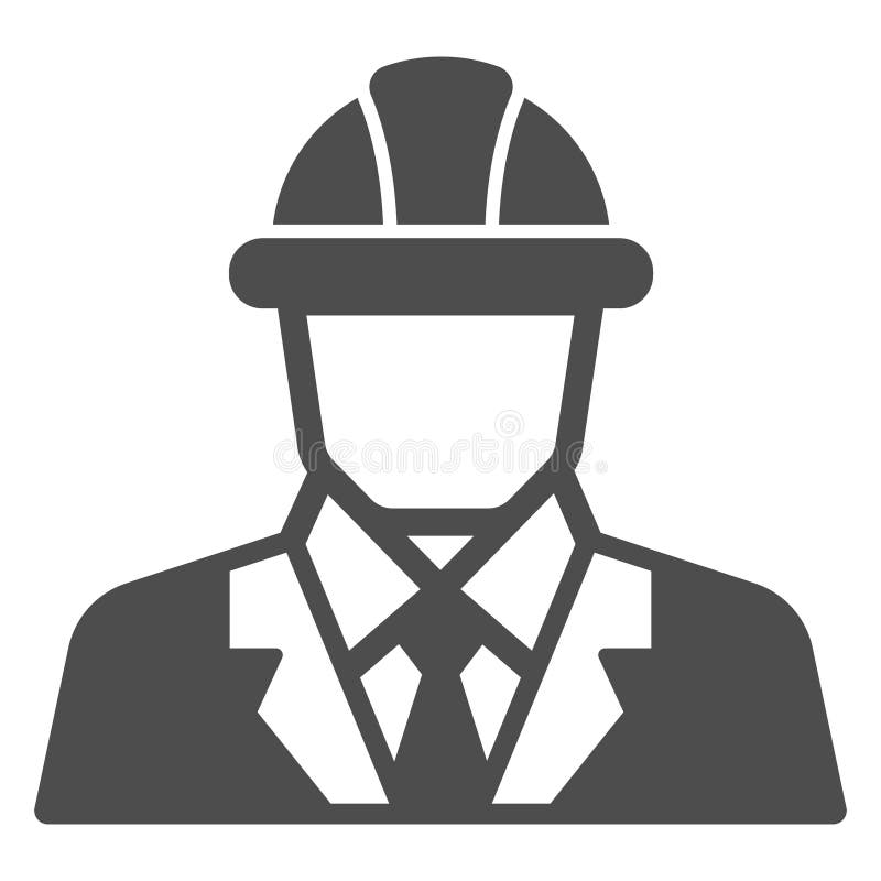 Safety Engineer Man Solid Icon, Labor Protection, Worker Safety Concept ...