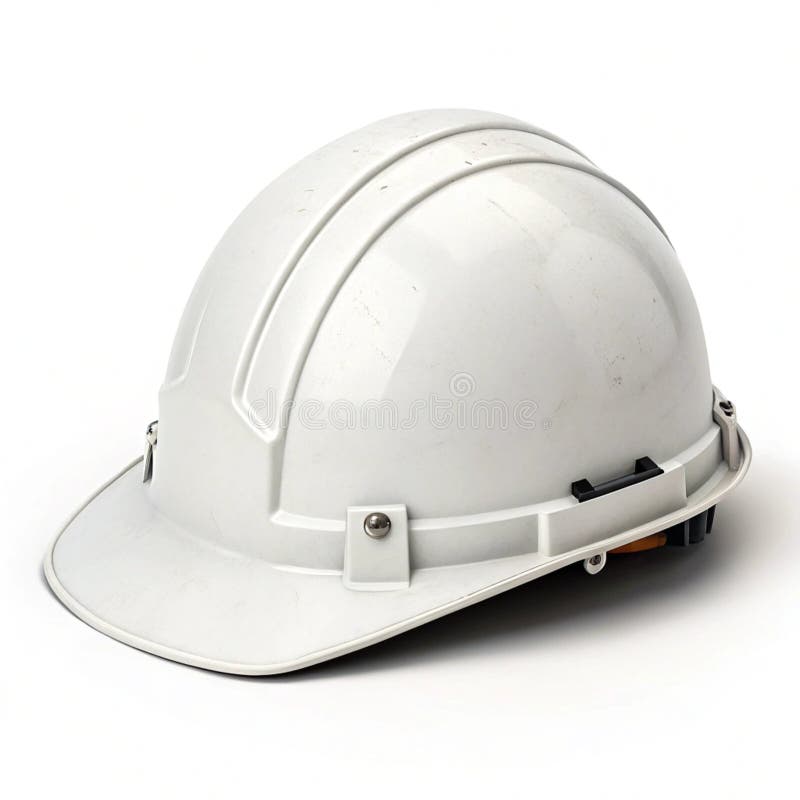 Safety Engineering Hat 3D Model Realistic Isolated on White Stock ...
