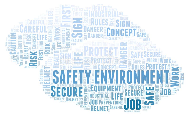 Safety Environment Word Cloud. Stock Illustration - Illustration of ...