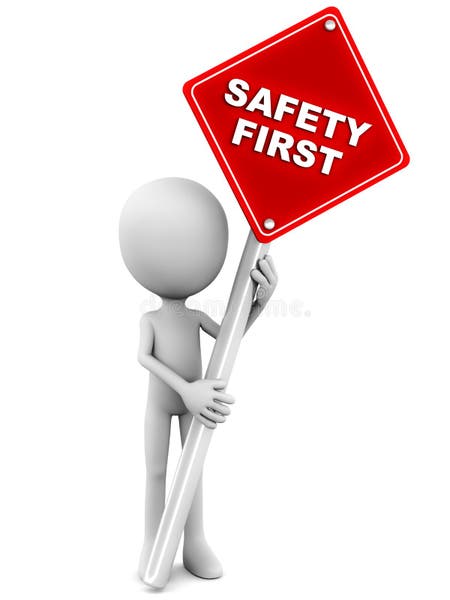 Safety first stock illustration. Illustration of work - 28474927