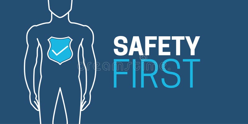 Safety First Background Illustration Stock Vector - Illustration of ...