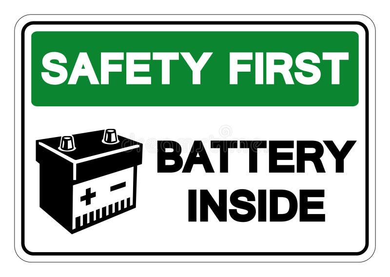 Battery Symbol Sign, Vector Illustration, Isolated on White Background ...