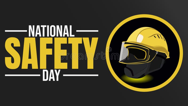 Safety First, Celebrating National Safety Day Stock Vector ...