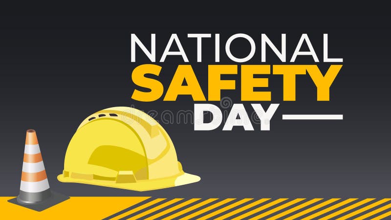 Safety First, Celebrating National Safety Day Stock Vector ...