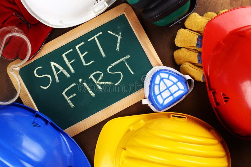 Safety first concept stock image. Image of accident, attention - 73423877