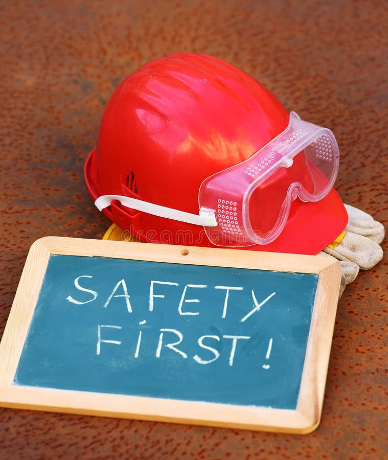 Safety first concept stock photo. Image of caution, helmet - 49781252