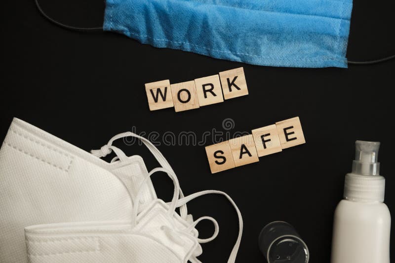 Safety First Concept with Personal Protection for Workers on Bright ...