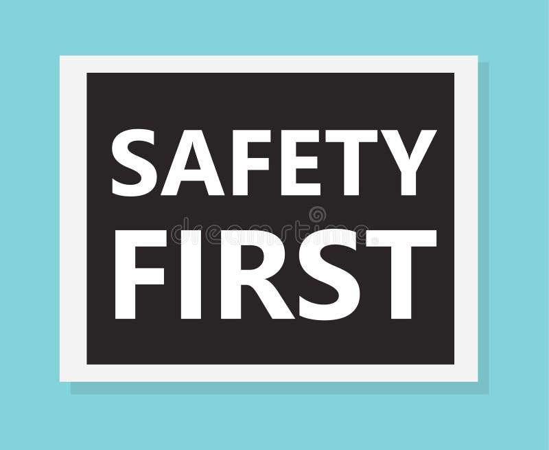 Safety first concept stock vector. Illustration of work - 126523232