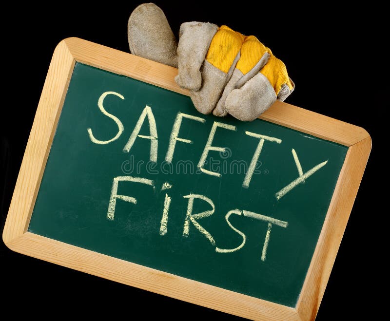 Safety first concept stock image. Image of text, workwear - 68465833
