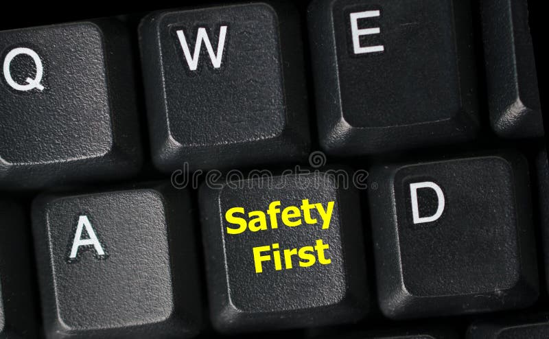 Safety First Button Keyboard Stock Photos - Free & Royalty-Free Stock ...