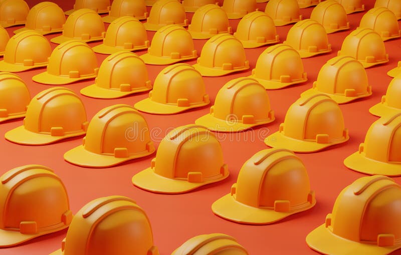 Safety First, Construction Helmet for Secure Work Environments. 3D ...