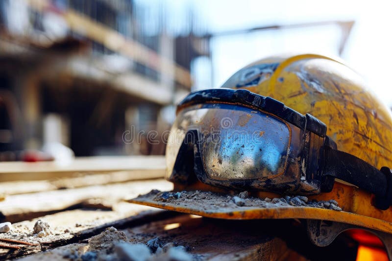 Safety First: Construction Site Precautions. Stock Illustration ...