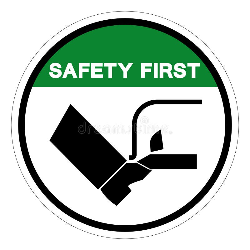Safety First Cut Hazard Foot Symbol Sign, Vector Illustration, Isolate ...
