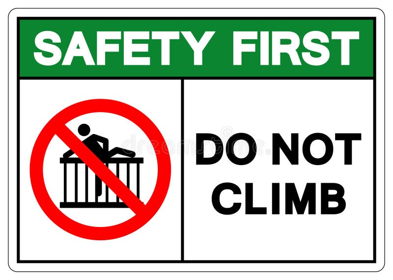 Do Not Climb Symbol Sign ,Vector Illustration, Isolate on White ...