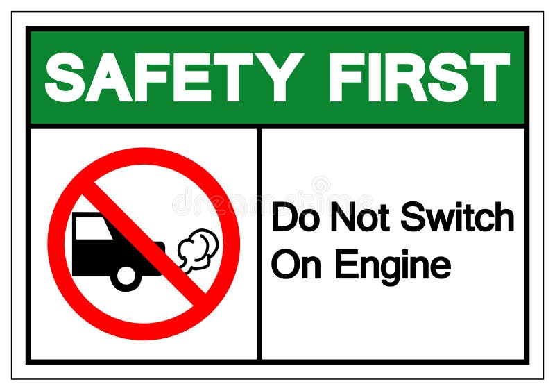 Switch Off Engine Symbol Sign, Vector Illustration, Isolate on White ...