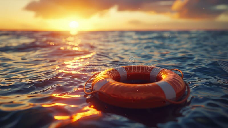 Safety First: an Example of Water Rescue. Created by AI Stock ...