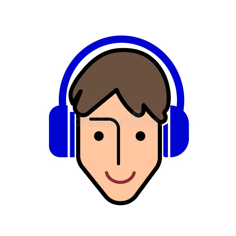 Customer Service or Ear Protection Required Vector Face Sign Stock ...