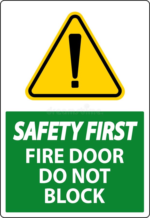 Fire Exit Do Not Block Stock Illustrations – 139 Fire Exit Do Not Block ...