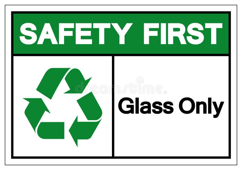 Warning Broken Glass Hazard Symbol Sign ,Vector Illustration, Isolate ...