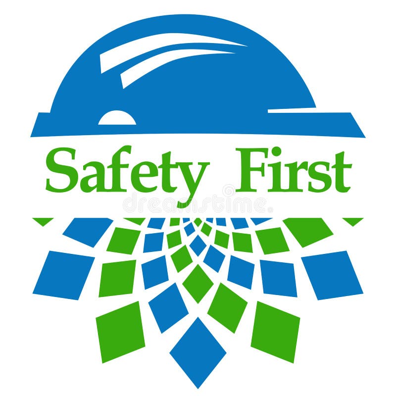 Safety First Text Construction Helmet Stock Illustrations – 281 Safety ...