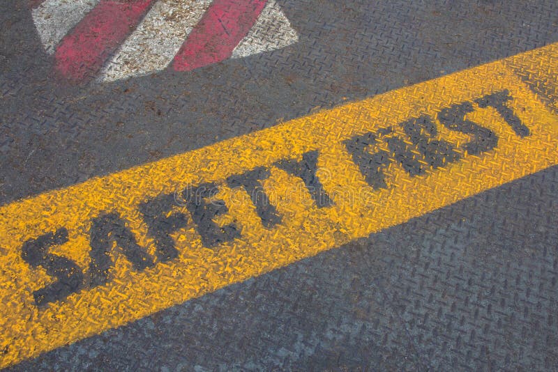 Safety first ground stock image. Image of safe, sign - 56822641
