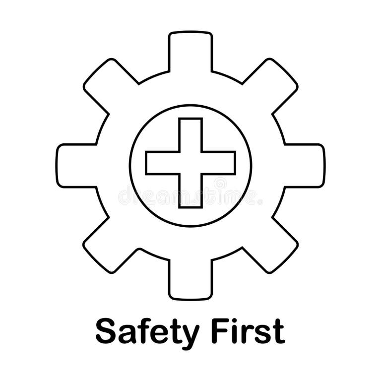 Safety first icon stock vector. Illustration of risk - 285783934