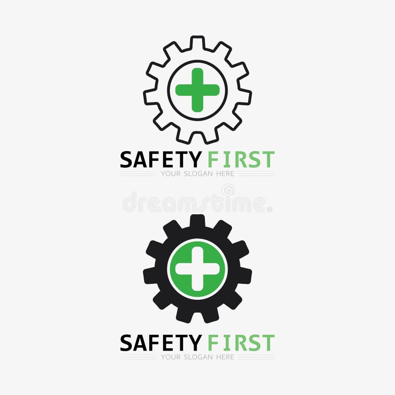 Safety First Logo Icon Vector Design and Illustration Graphic Sign ...