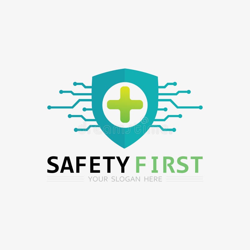 Safety First Logo Icon Vector Design and Illustration Graphic Sign ...