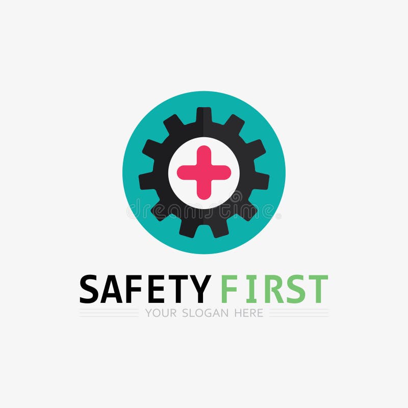 Safety First Logo Icon Vector Design and Illustration Graphic Sign ...