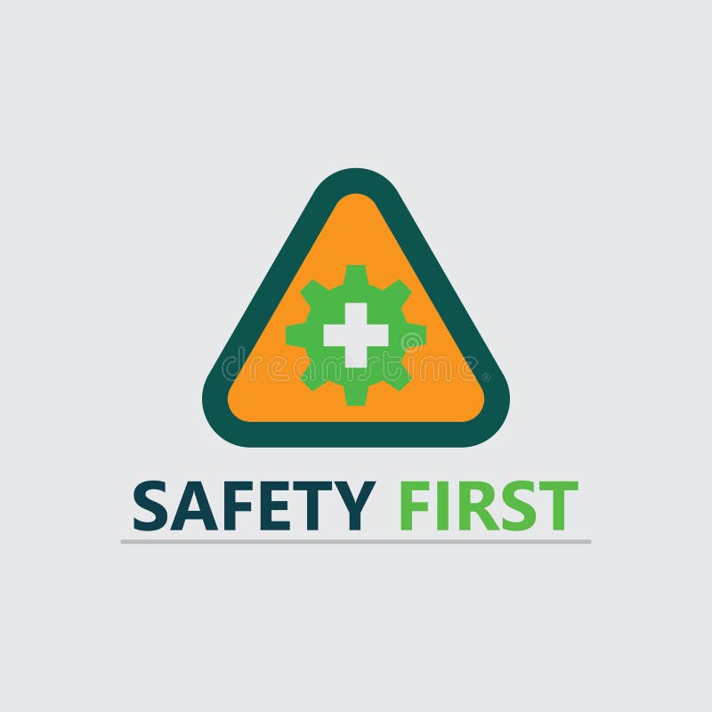 Safety First Logo Icon Vector Design and Illustration Graphic Sign ...