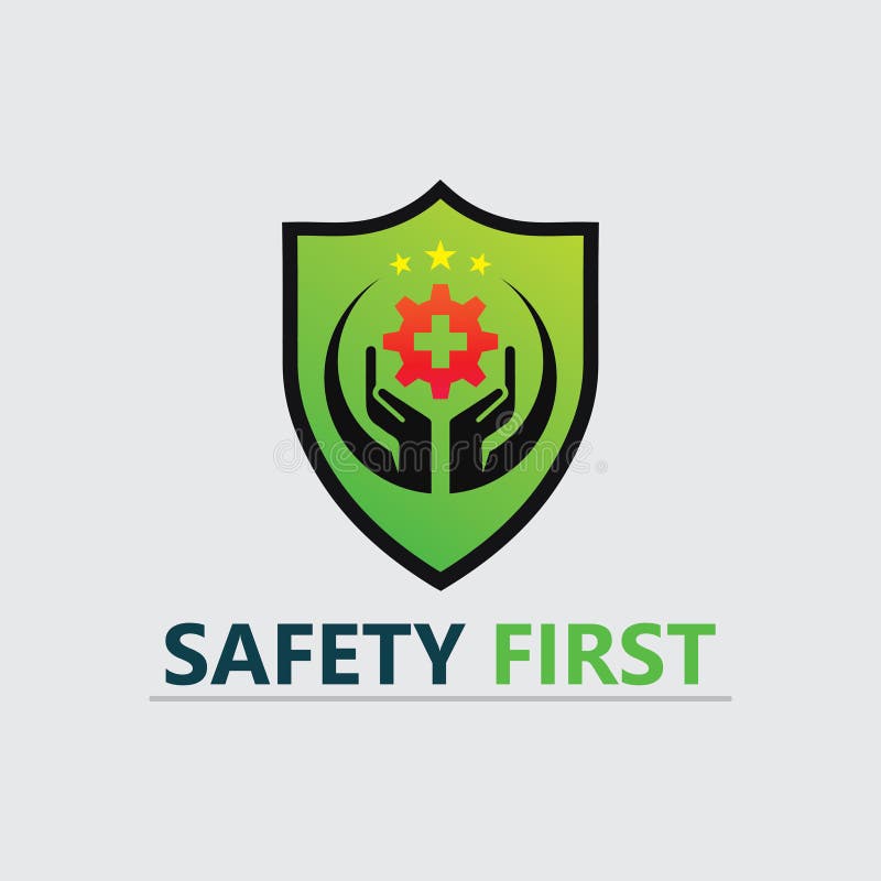 Safety First Logo Icon Vector Design and Illustration Graphic Sign ...