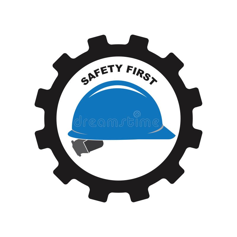 Safety first logo stock illustration. Illustration of regulations ...
