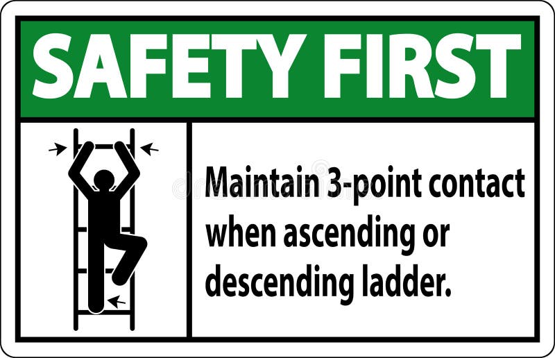 Safety First Maintain 3 Point Contact when Ascending or Descending ...