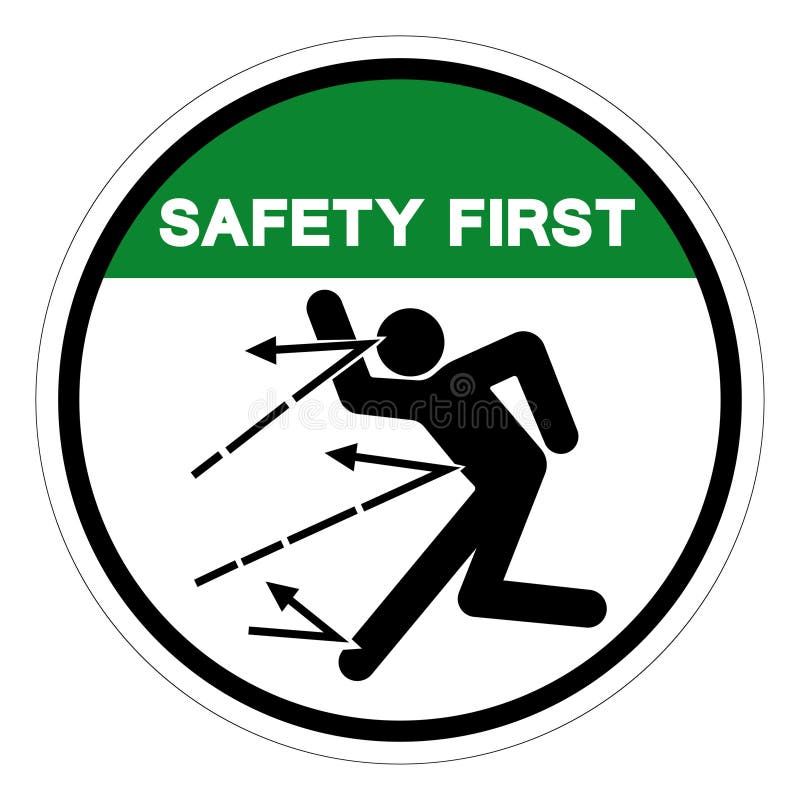Safety First of Material Spattering Symbol Sign, Vector Illustration ...