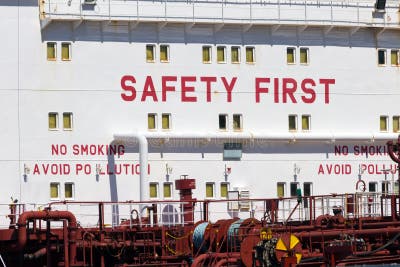 SAFETY FIRST stock image. Image of transportation, shipping - 38353023