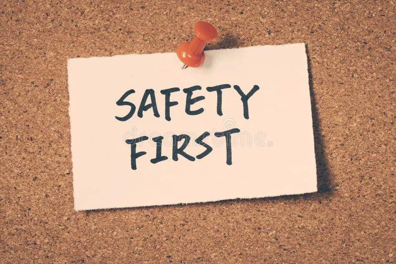 Safety first stock image. Image of caution, sign, safe - 65150079
