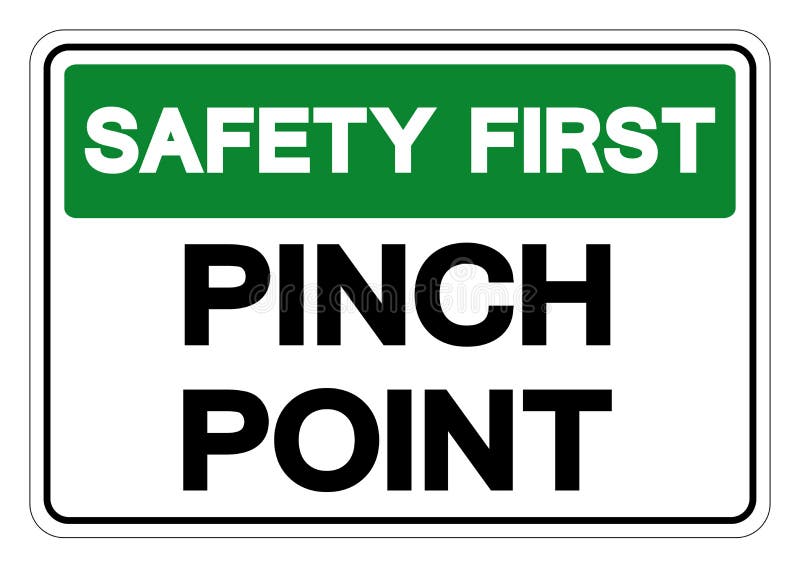 Safety First Pinch Point Symbol Sign,Vector Illustration, Isolate on ...