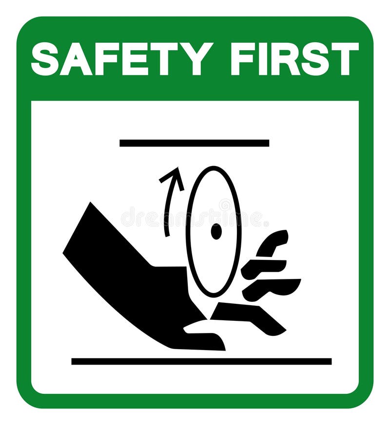 Safety First Rotating Blade Symbol Sign, Vector Illustration, Isolate ...