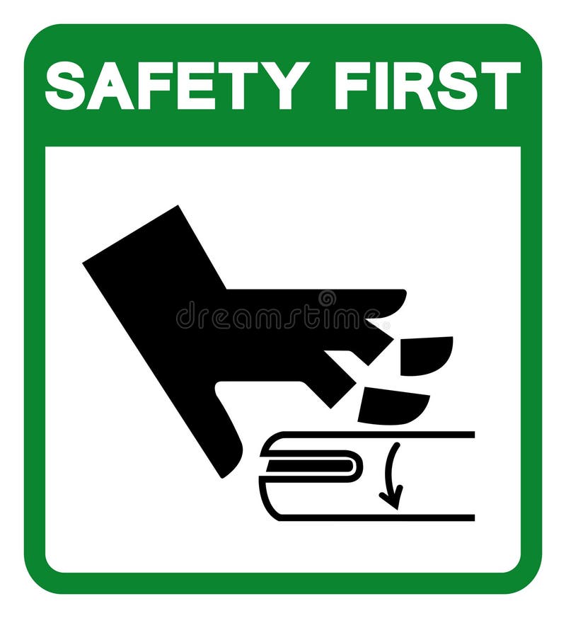 Safety First Rotating Shaft Symbol Sign, Vector Illustration, Isolate ...
