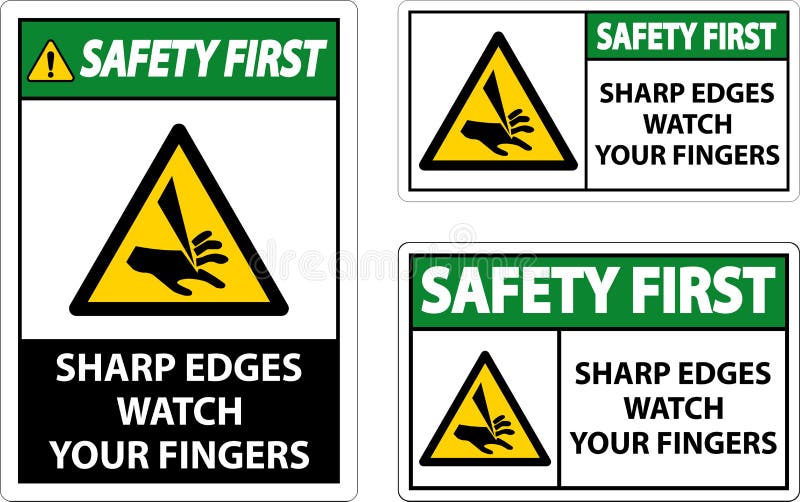 Caution Sharp Objects Stock Illustrations – 72 Caution Sharp Objects ...