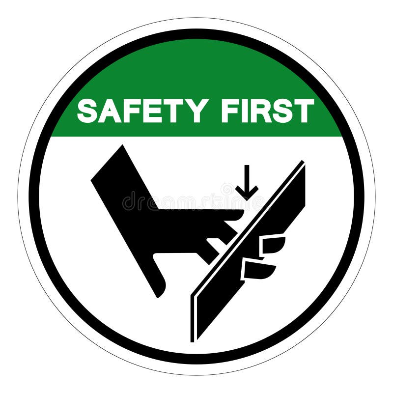 Safety First Sharp Edges Will Cut Symbol Sign, Vector Illustration ...